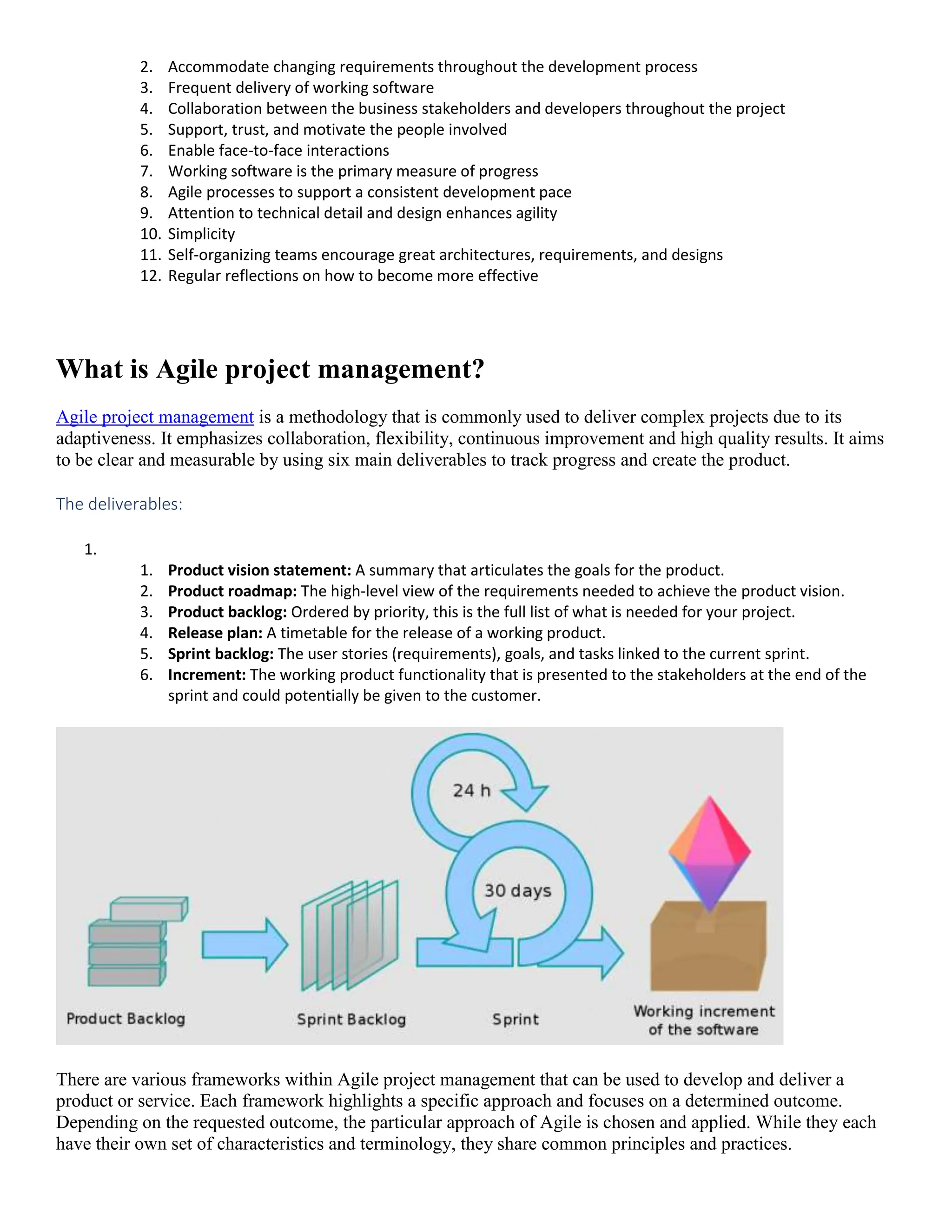 Agile methodology Interview Question Document File | DOCX