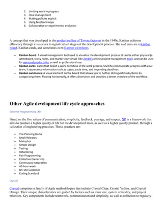 Agile methodology Interview Question Document File | DOCX