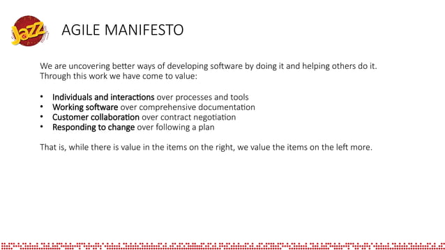 Agile Framework Description And Details Ppt