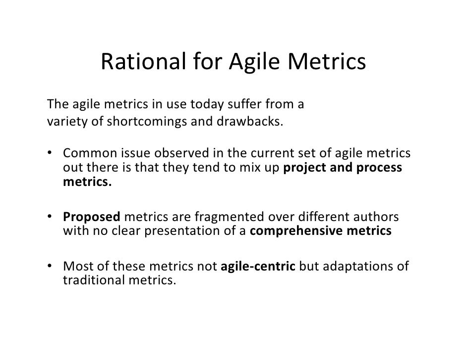 Agile Metrics A Seminal Approach For Calculating Metrics In Agile P