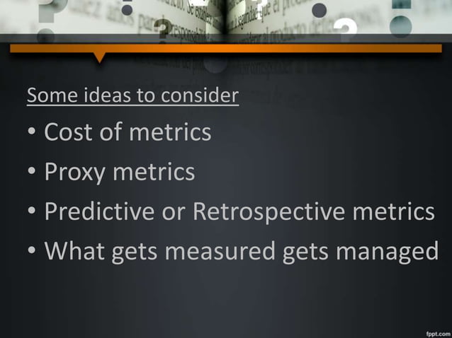 Agile Metrics | PPT