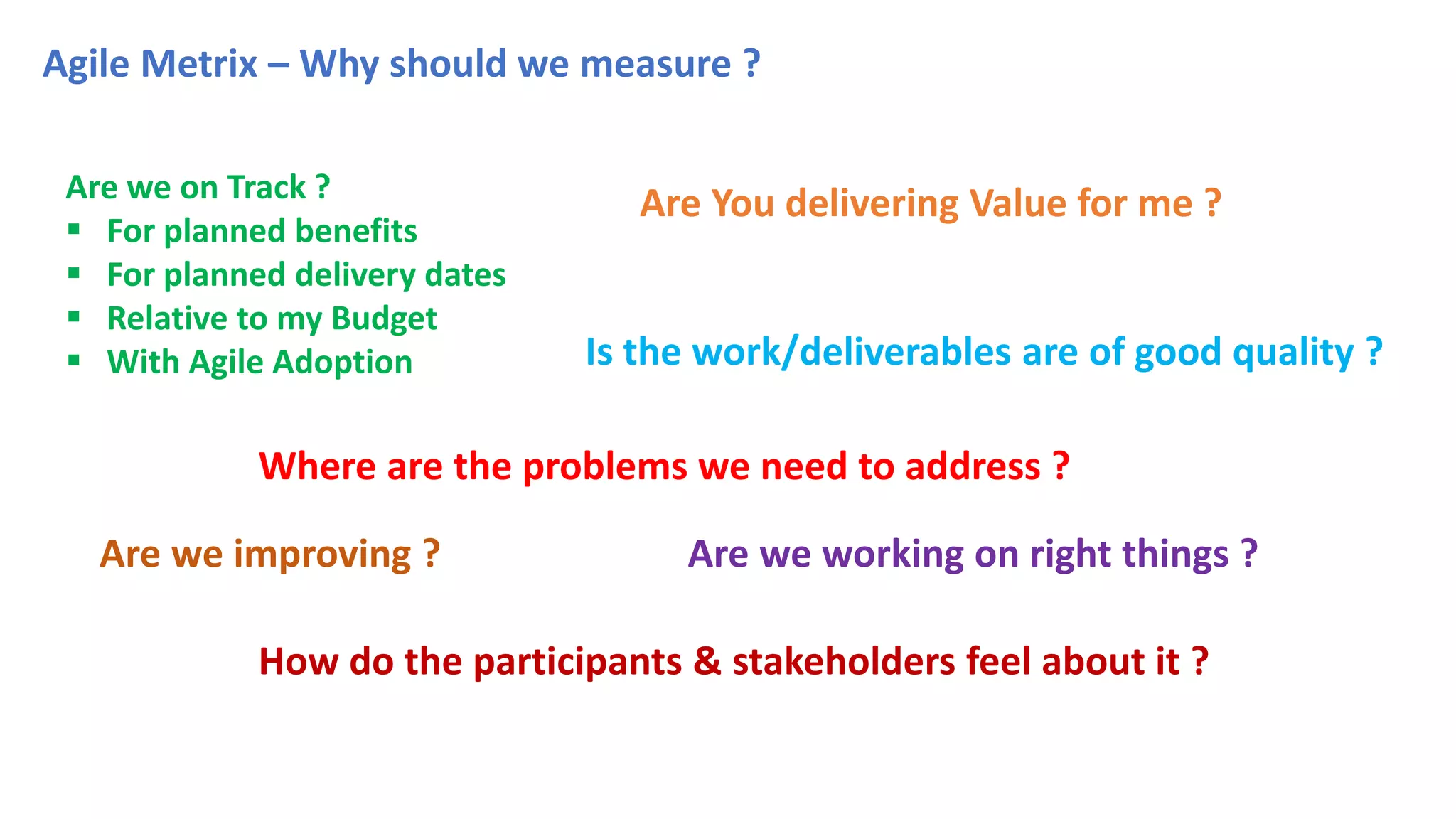 Agile metrics by kapil_puri | PPT