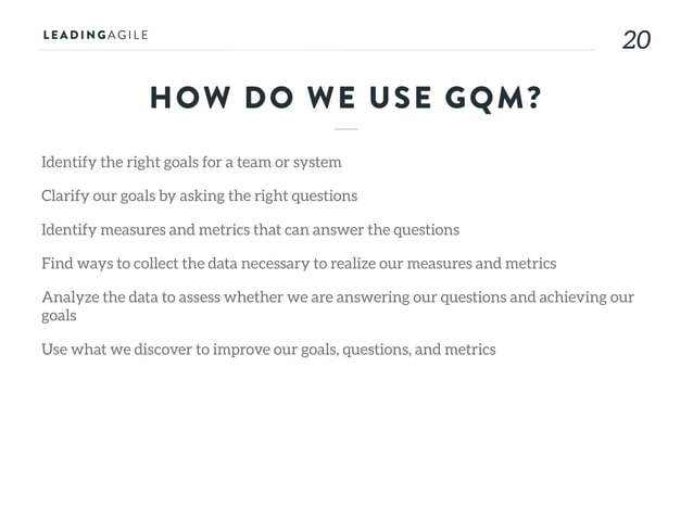 Enterprise Agile Metrics A Gqm Approach Pdf Computer Software And Applications Computing