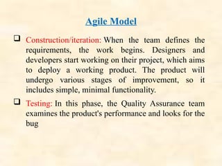 Agile Model for software Engineering and Project Management | PPTX