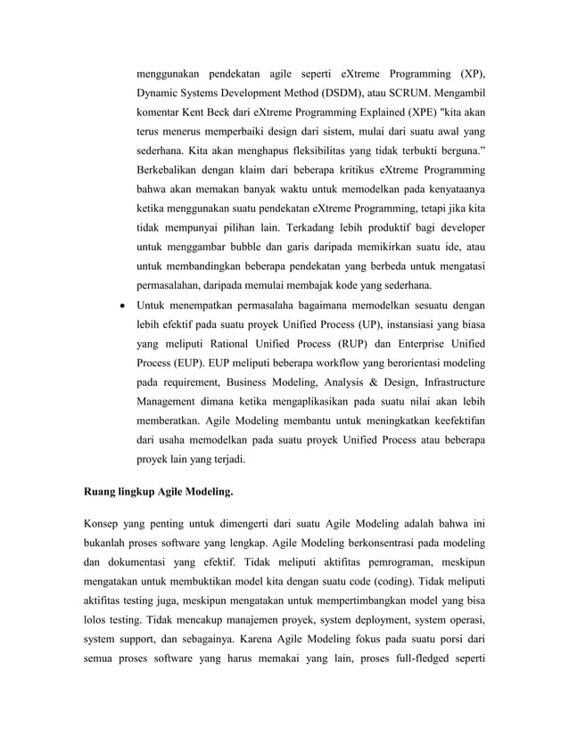 Agile modeling | PDF