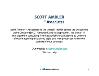 Agile Modeling: A Disciplined Approach to Modelling and Documentation | PPT