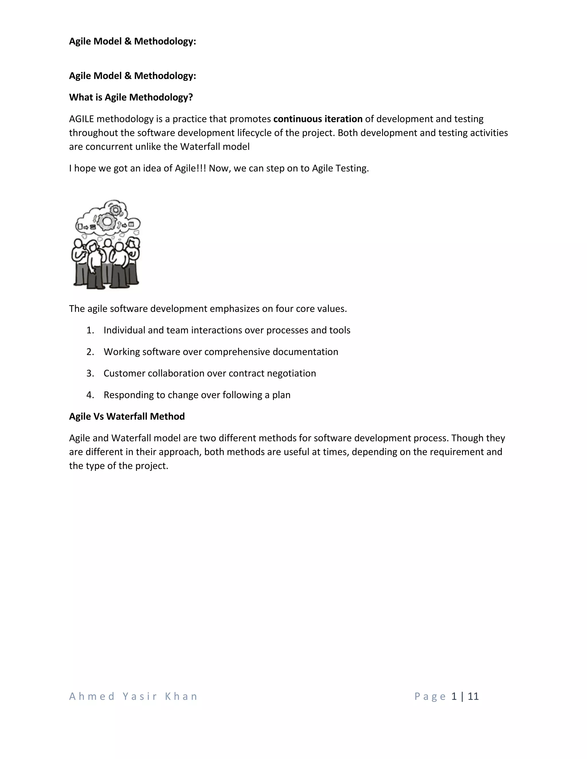 Agile Model & Methodology | PDF Agile Model & Methodology | PDF