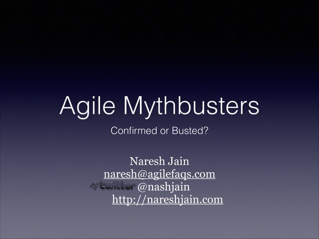 Agile Mythbusters | PDF | Technology & Computing