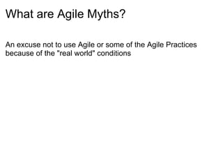 Agile Myths | PPT