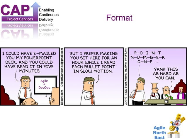 Agile North East Agile + DevOps by Craig Pearson of CAP Project ...