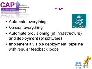 Agile North East Agile + DevOps by Craig Pearson of CAP Project ...