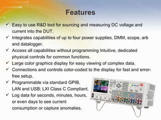 DC Power Analyzer, Modular, 600W and Four Slots: N6705A | PPT
