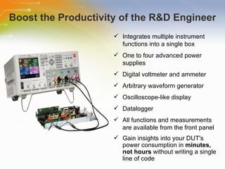 DC Power Analyzer, Modular, 600W and Four Slots: N6705A | PPT