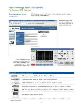 Agilent power meters and power sensors | PDF