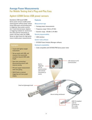 Agilent power meters and power sensors | PDF