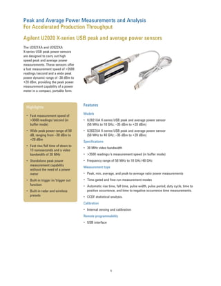 Agilent power meters and power sensors | PDF