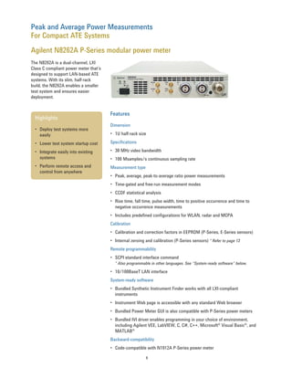 Agilent power meters and power sensors | PDF