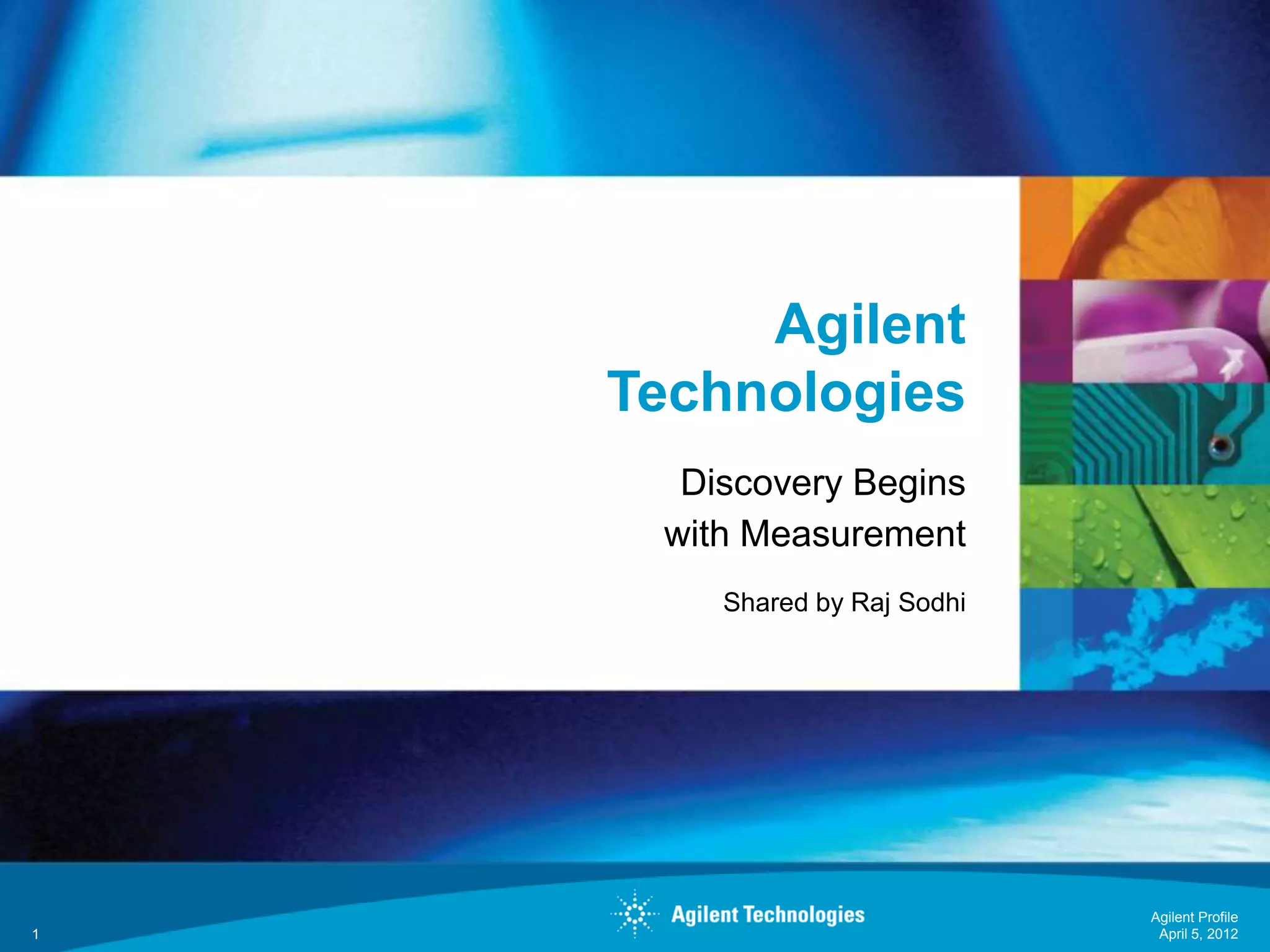 Agilent Technologies Corporate Overview | PPTX