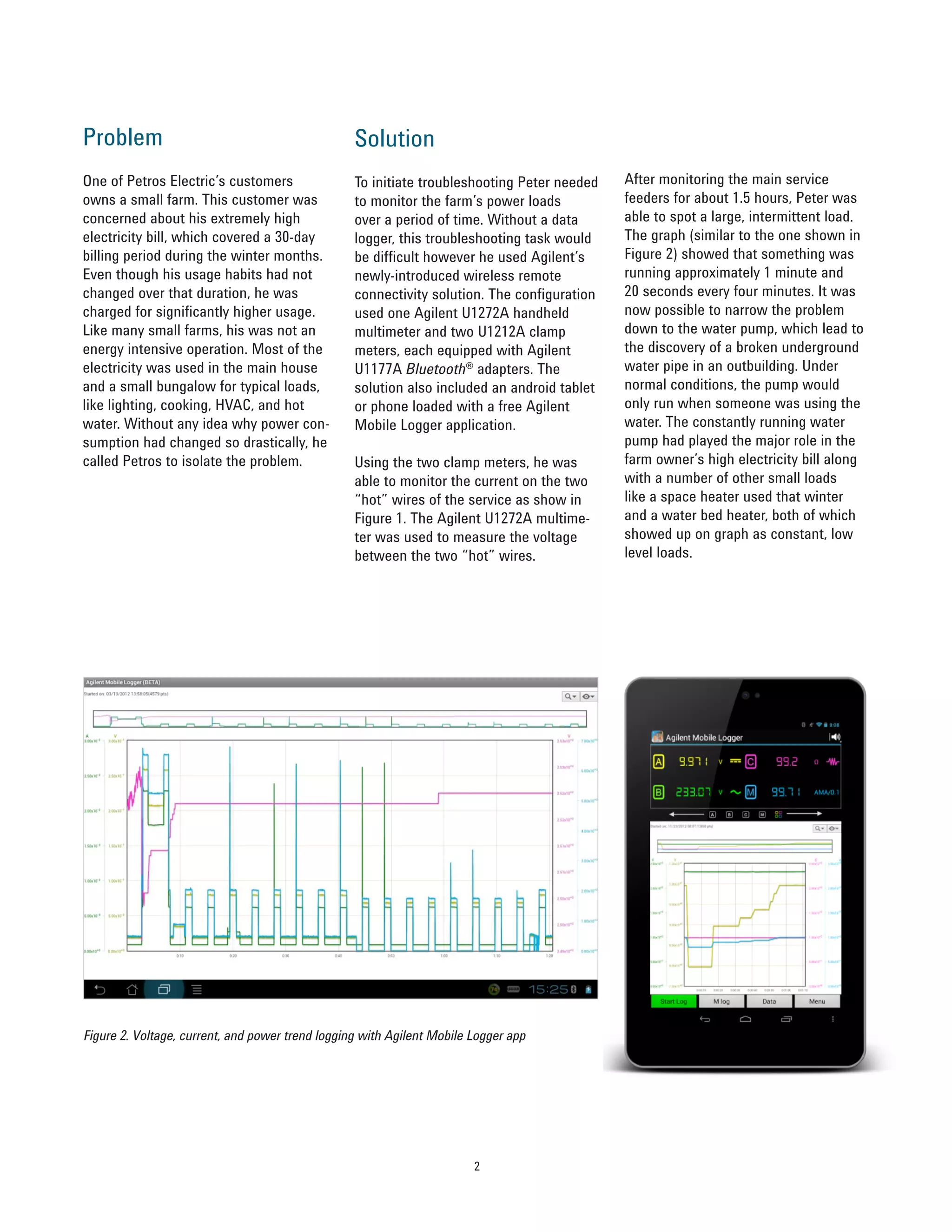 Agilent turn your agilent handheld meter into a data logger case study ...