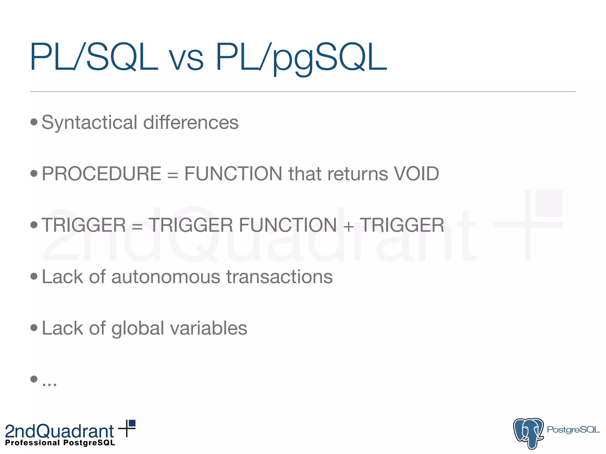 Agile Oracle To Postgresql Migrations Pgconf Eu 2013 Ppt