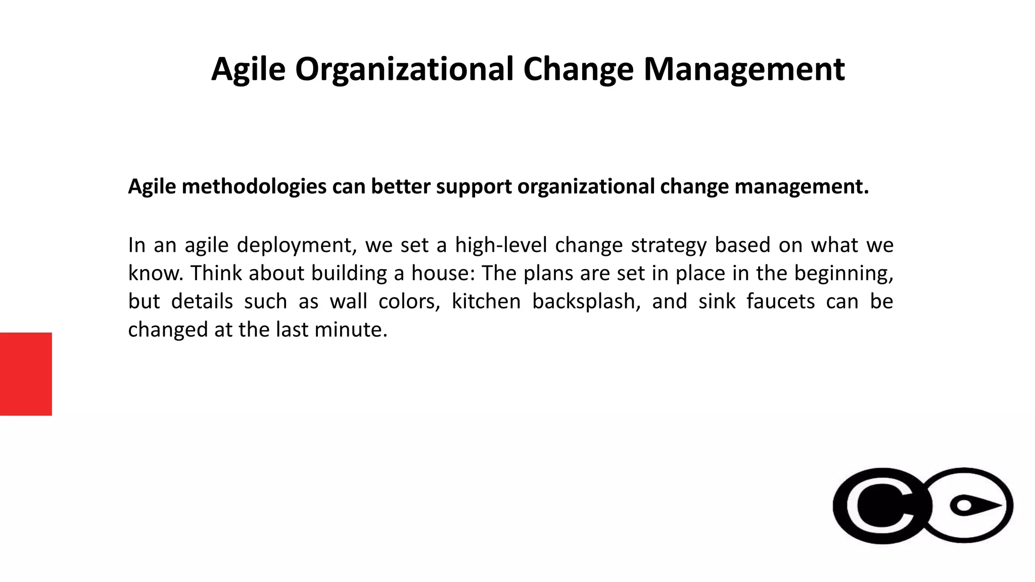 Agile organizational change management | PPT