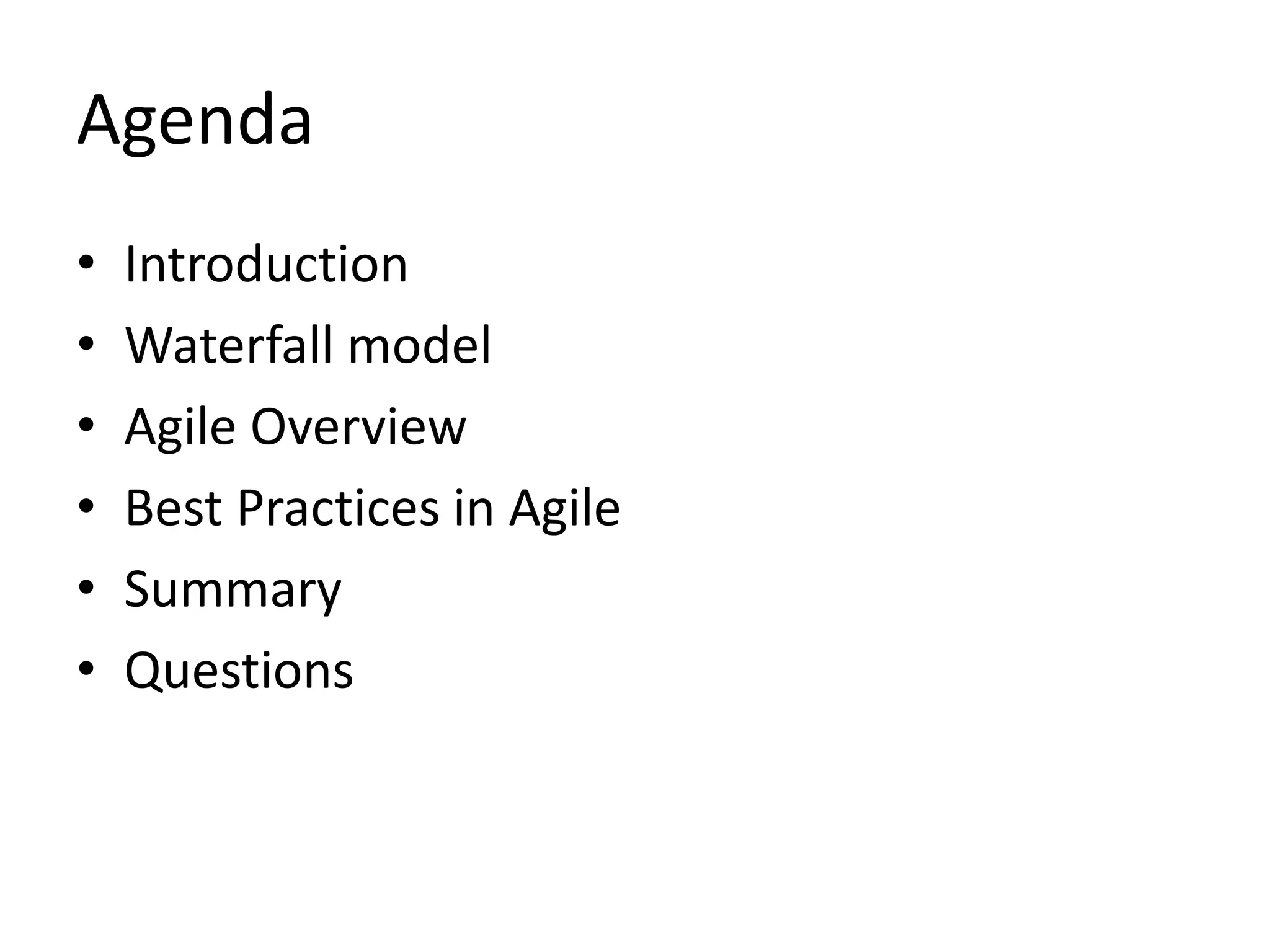 Agile overview | PPTX | Computer Software and Applications | Computing