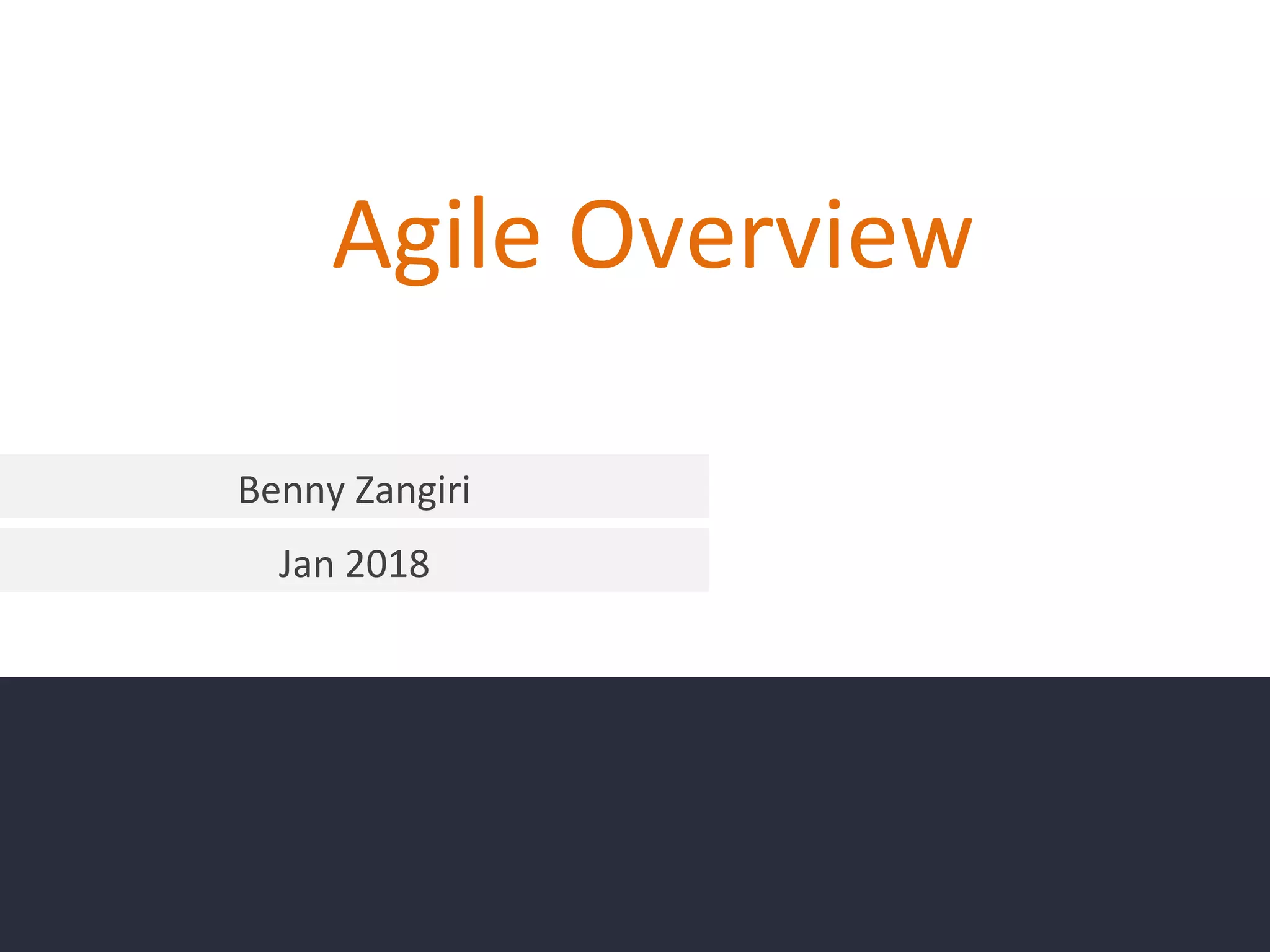 Agile overview | PPT
