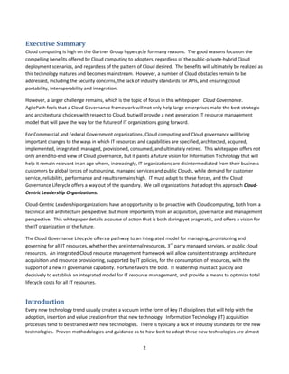 AgilePath WhitePaper Cloud Gov Lifecycle | PDF