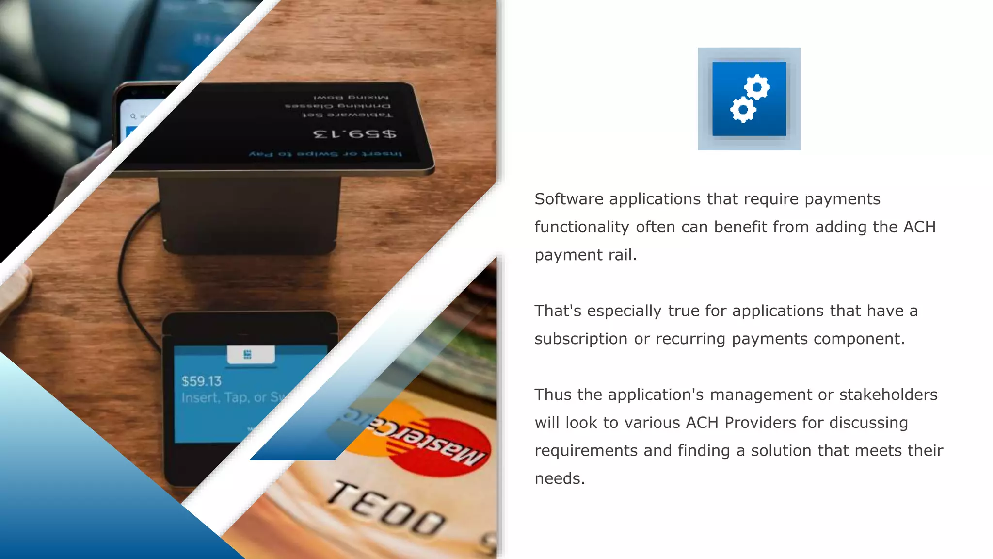 ACH Payment Integration and Client OnBoarding | PPTX