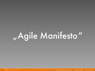 Agile php software development | PPT