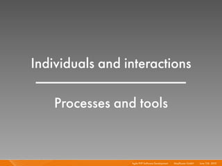 Agile php software development | PPT