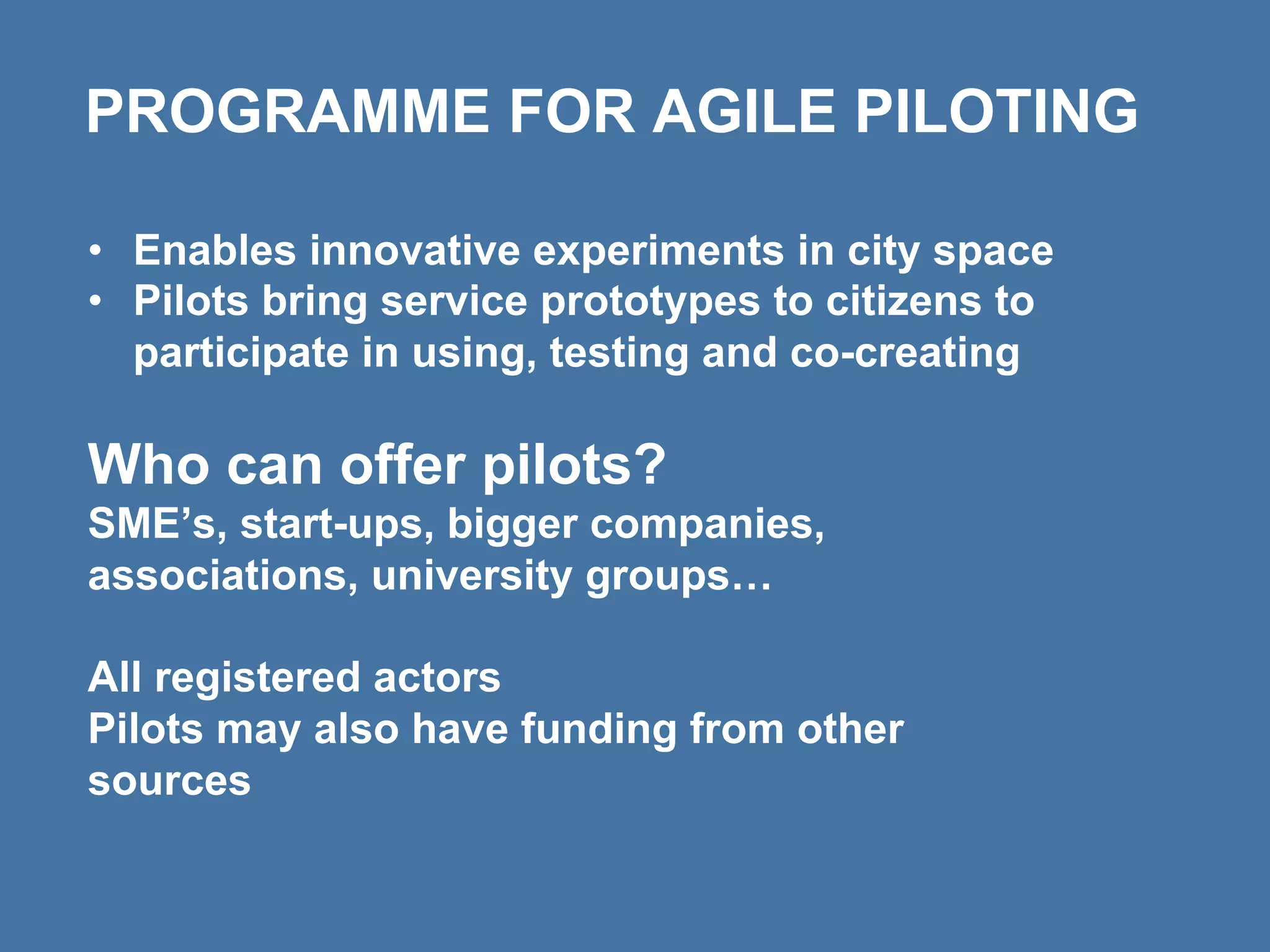Smart Kalasatama Agile piloting | PDF