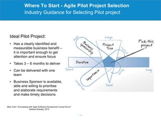 Agile pilot project selection | PPTX