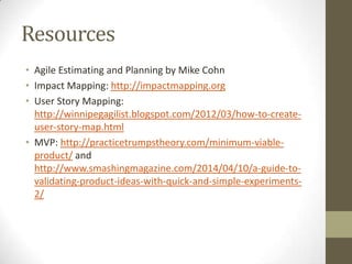 Agile planning and estimating | PPTX