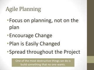 Agile planning and estimating | PPTX