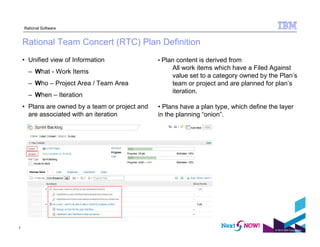 Agile planning with rational team concert | PPT