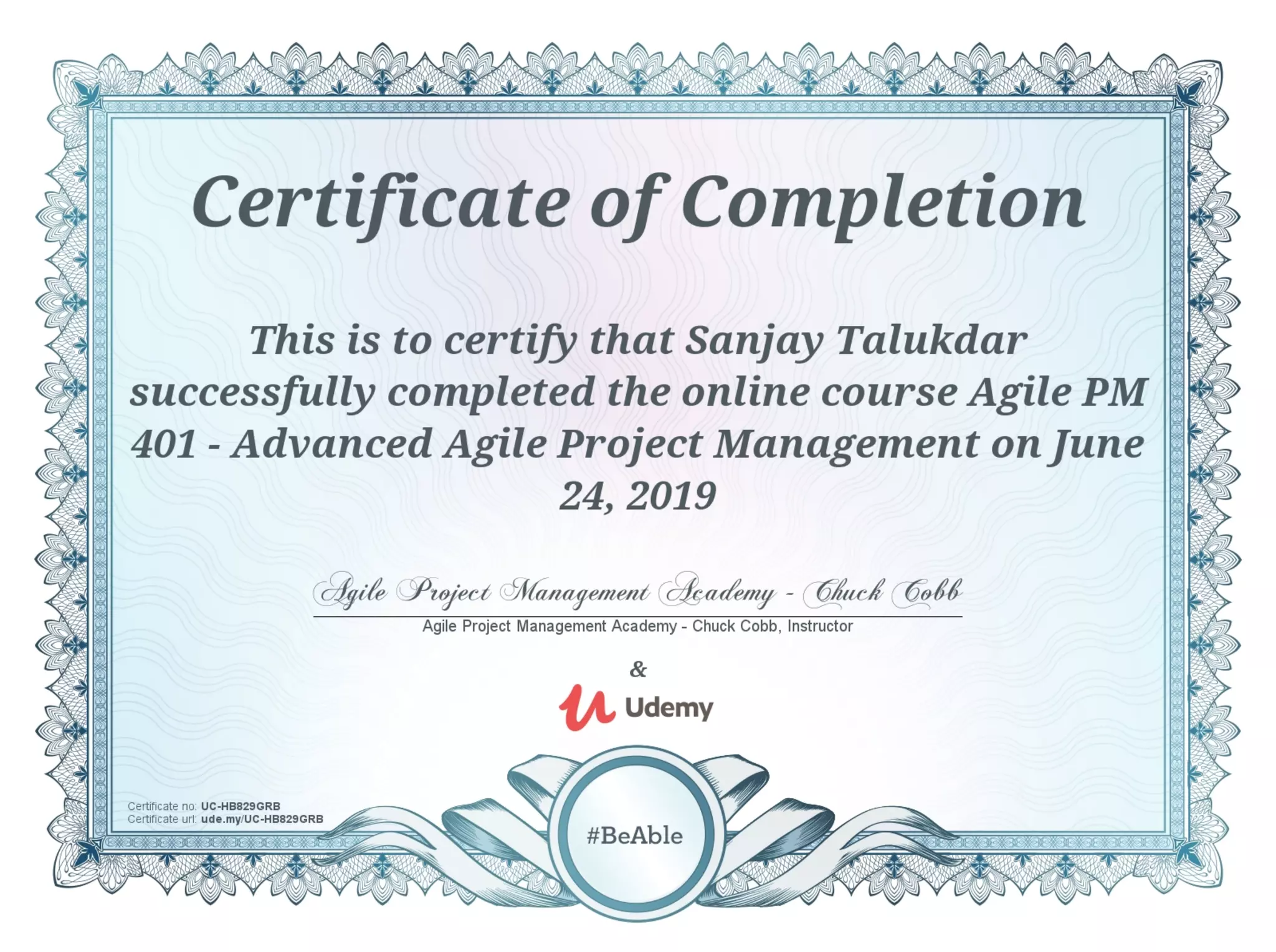 Agile PM 401 Advanced Aglie Project Management Certificate | PPT