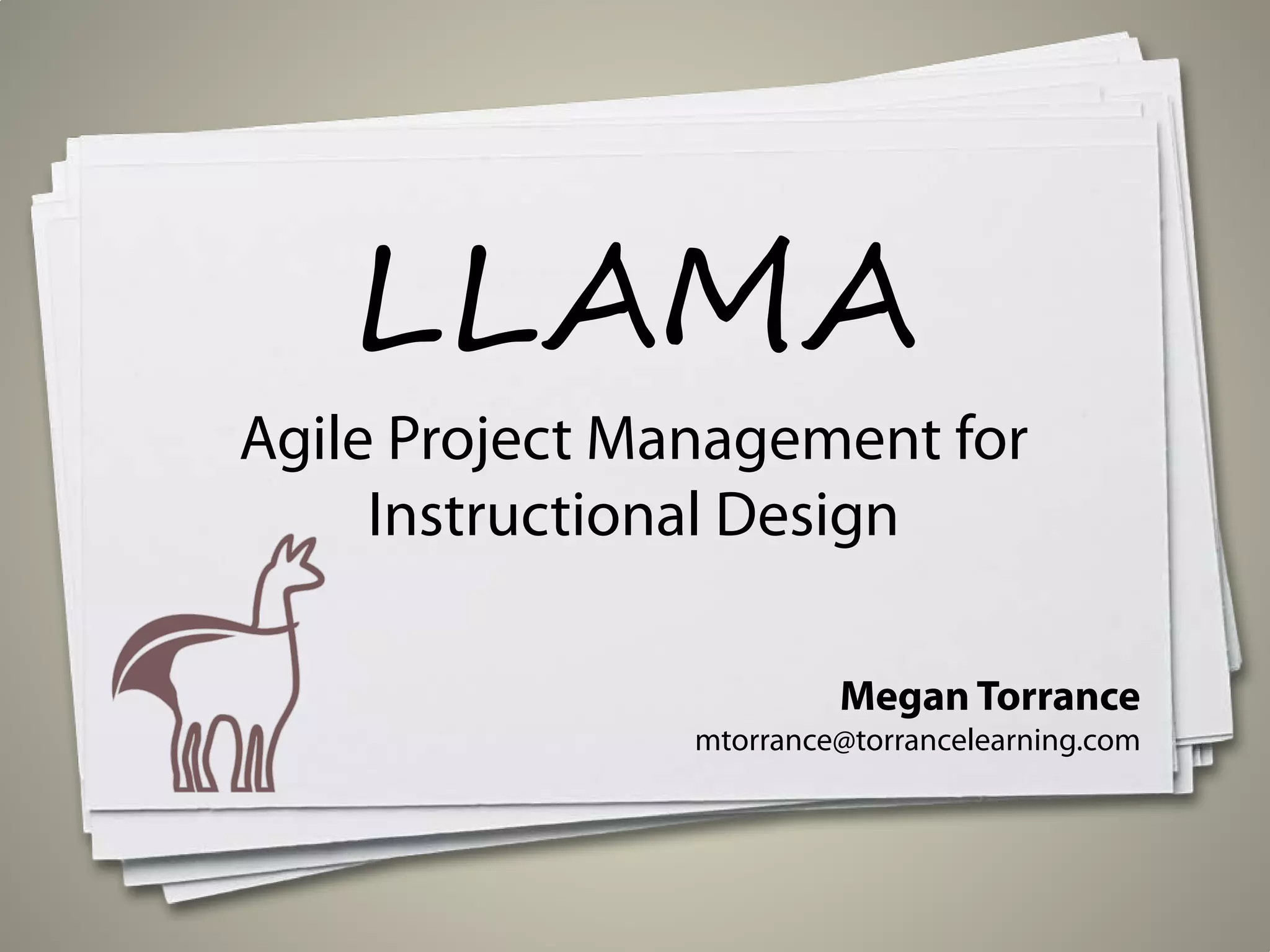 Agile Project Management for Elearning – ATD TechKnowledge 2017 | PPT