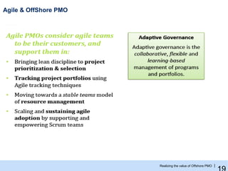 Realizing the value of Agile in an Offshore PMO Setup | PPT
