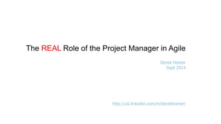 The REAL Role of the Project Manager in Agile | PPTX | Operating ...