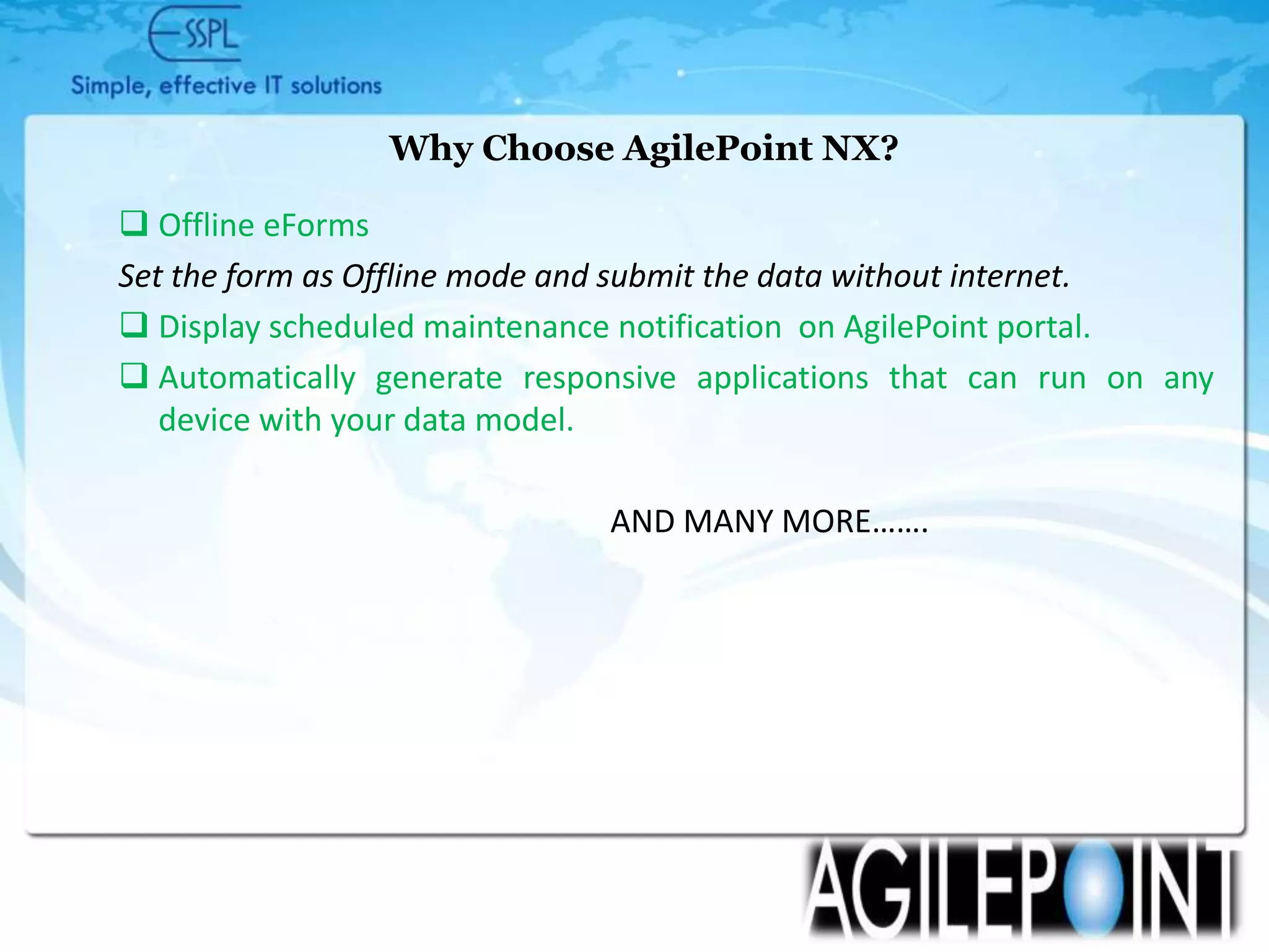 Agile point brief introduction | PPTX