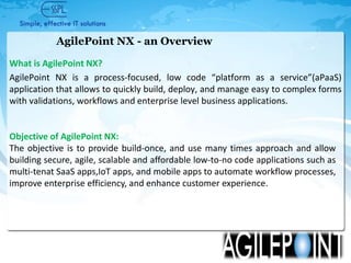 Agile point brief introduction | PPTX