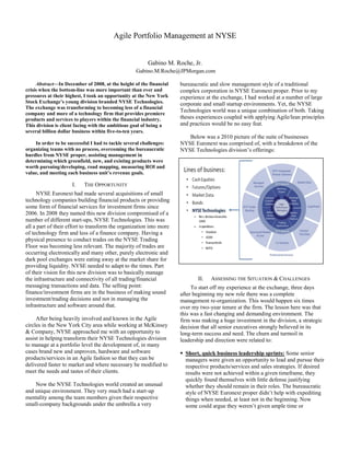 Agile portfolio management at nyse by gabino roche (1) | PDF