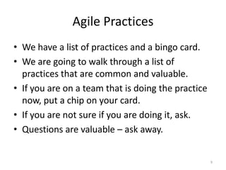 Agile practices and benefits | PPTX