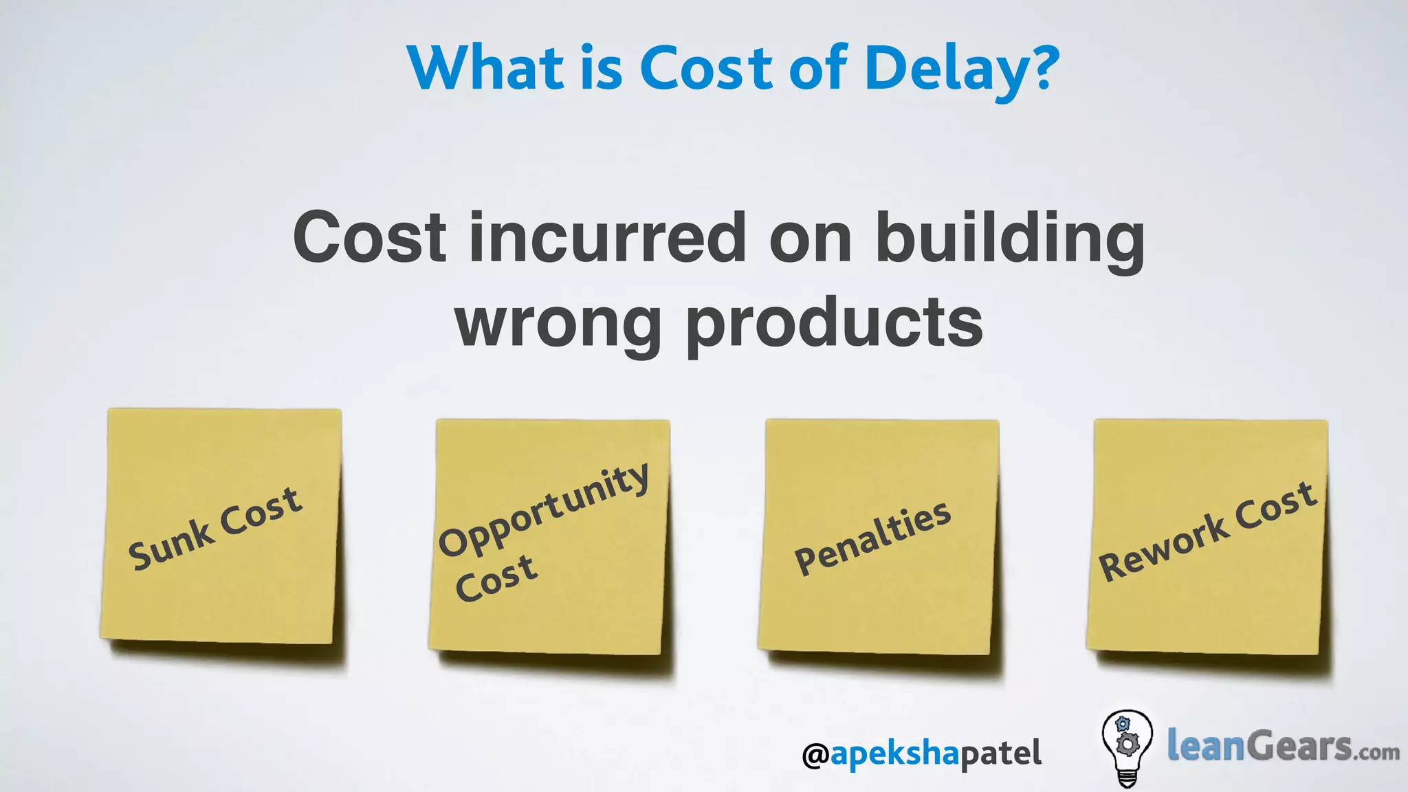 Estimates are never wrong - Reduce your Cost of Delay | PPT