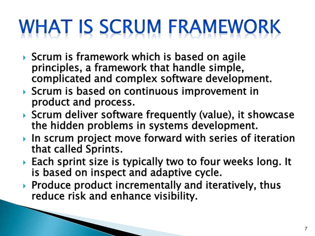 Agile Introduction - Scrum Framework | PPTX