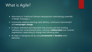 Agile presentation | PPTX | Computer Software and Applications | Computing
