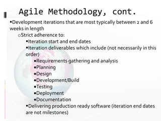 Agile presentation1 | PPTX | Computer Software and Applications | Computing