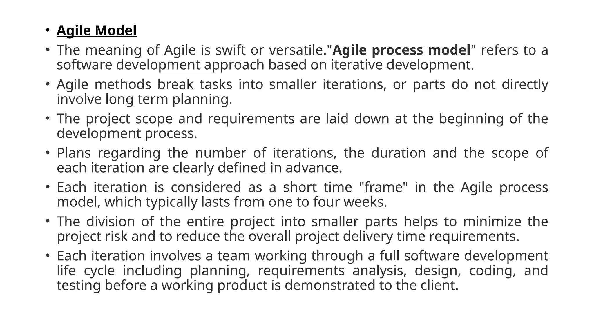 Agile process model powerpoint presentat | PPTX