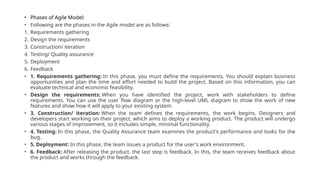 Agile process model powerpoint presentat | PPT